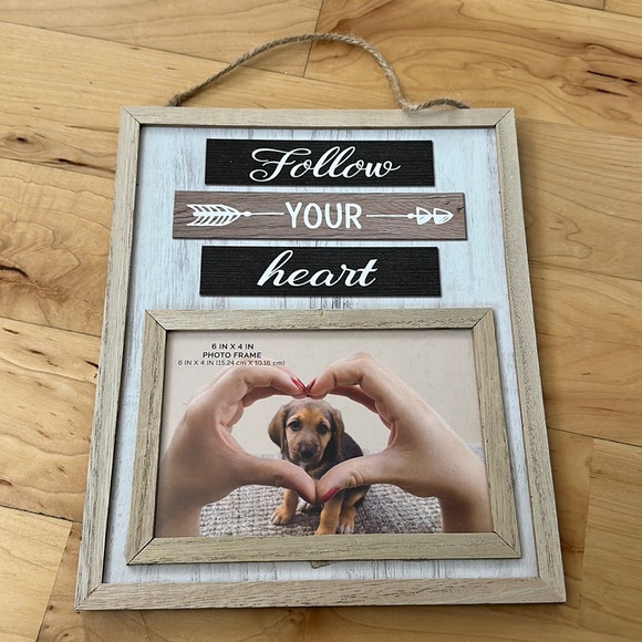 Wall Decor | 6 X 4 Photo Frame Follow Your Heart New | Poshmark